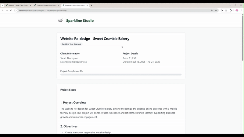 Flowenta – Smart Client Onboarding